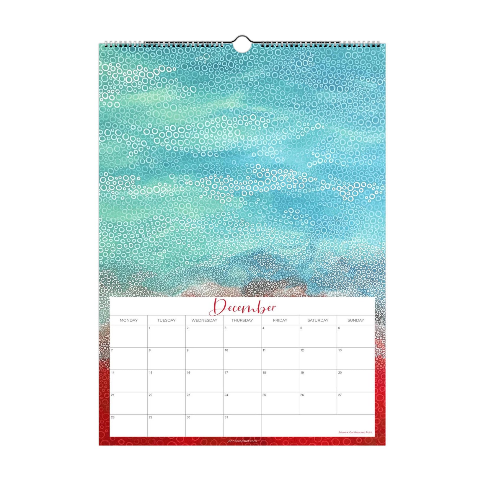 2026 abstract art calendar – Jennifer Bell