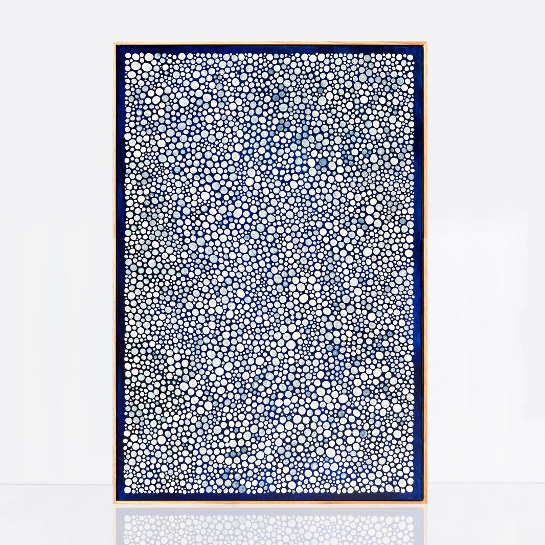 Australian artist Jennifer Bell abstract painting and paper weaving
