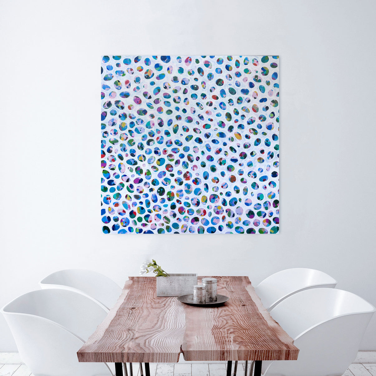 Rainbow Rockpool II - Colourful Abstract Coastal Painting – Jennifer Bell