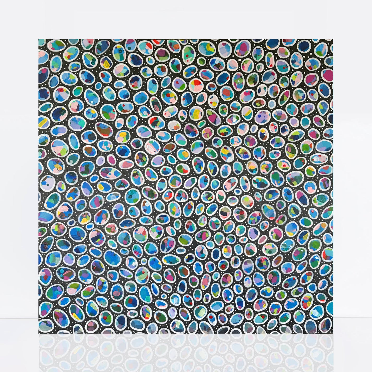 Rainbow Rockpool - Abstract Nature-Inspired Painting – Jennifer Bell