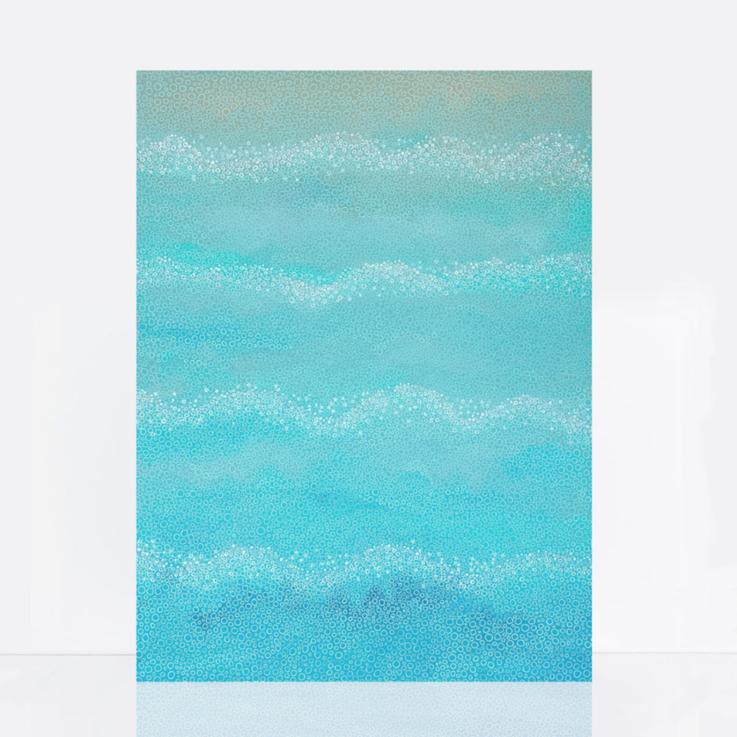 Artist Jennifer Bell contemporary abstract painting & paper weaving