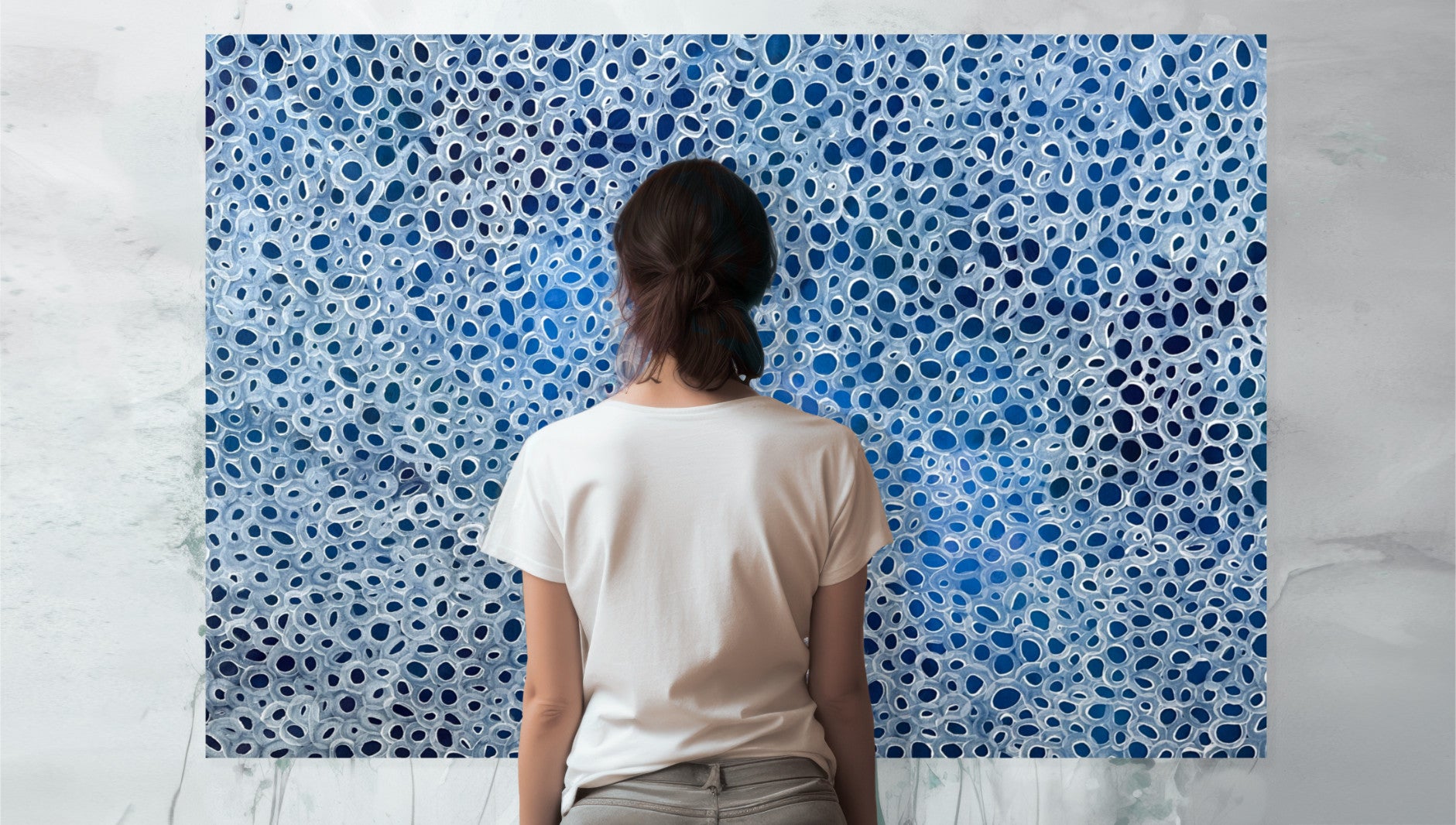 Australian artist Jennifer Bell abstract painting and paper weaving